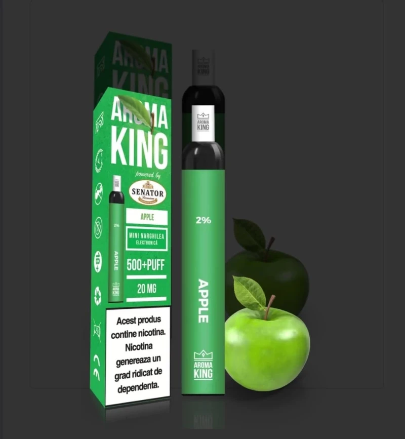 MINI NARGHILEA APPLE 500PUF 20MG